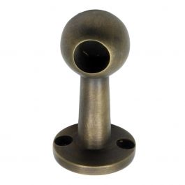 Gallery / Fiddle Rail Bracket Ø13mm - End - Antique Brass House of ...