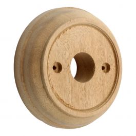 105mm Round Wooden Plinth - Unfinished House of Brass Ltd