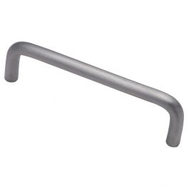 Solid D Handle - Satin Chrome House of Brass Ltd