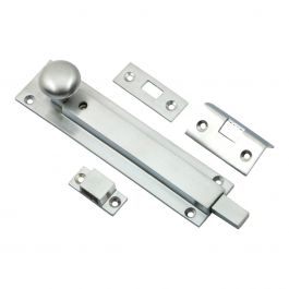 Straight Locking Bolt - Satin Chrome House of Brass Ltd