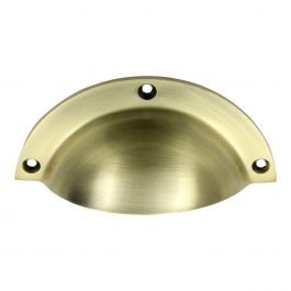Hooded / Half Moon / Cup Pull - Antique Brass House of Brass Ltd